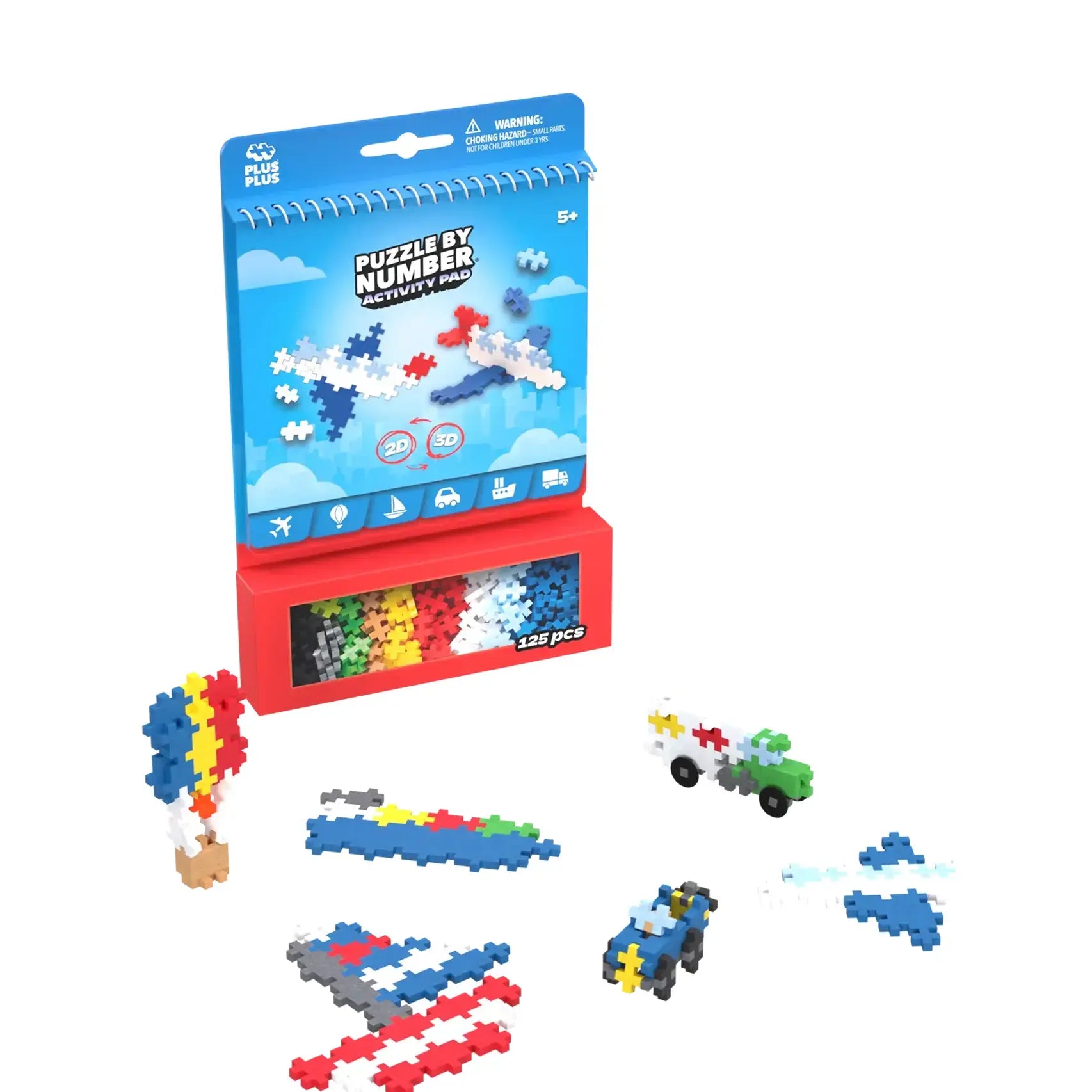 Plus Plus Puzzle by Number - Transportation – Cherry Tree Lane Toys