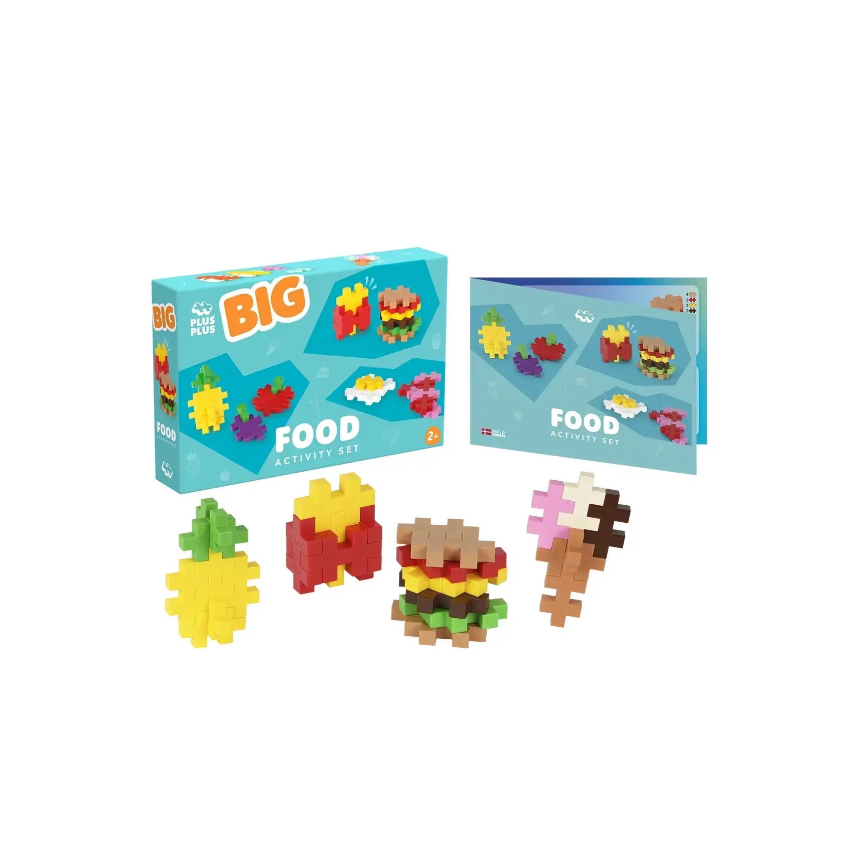 Plus Plus BIG 40 Piece Activity Set: Food – Cherry Tree Lane Toys