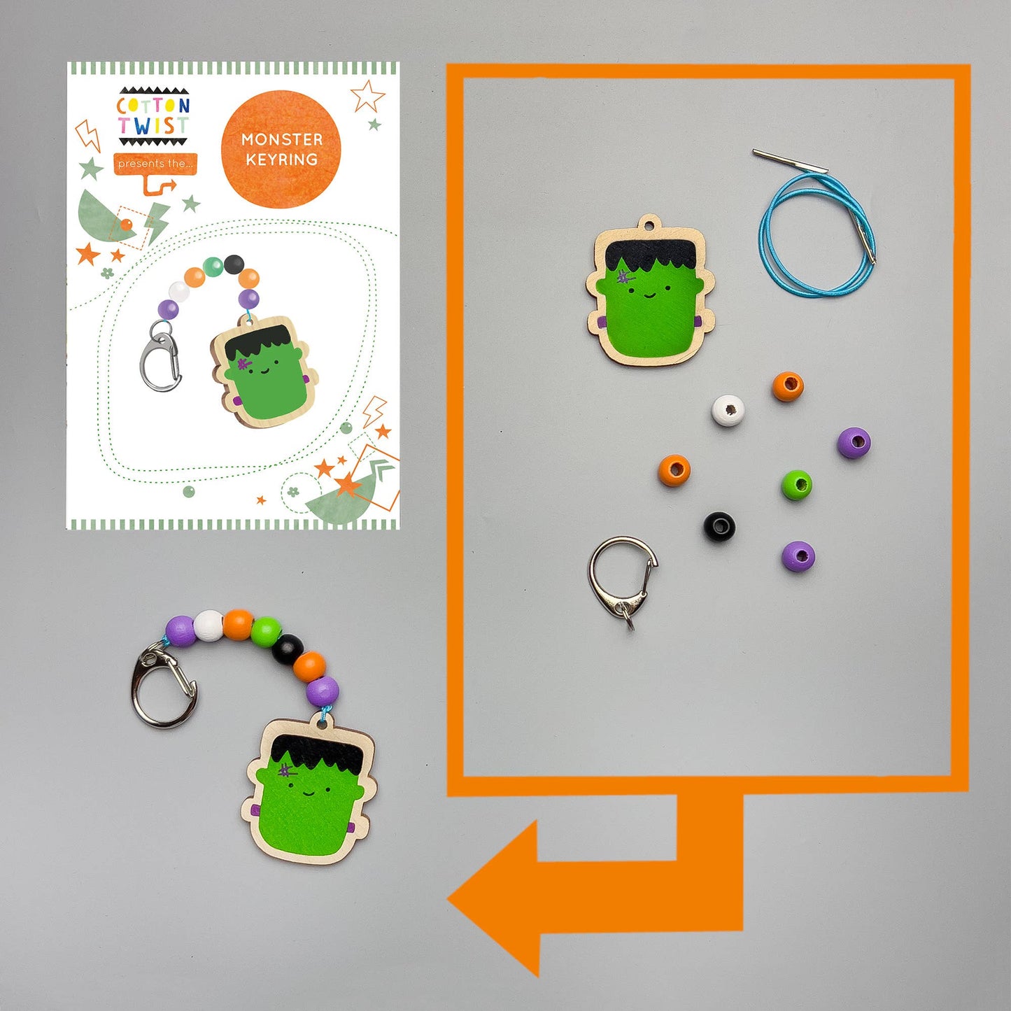 Make Your Own Monster Keyring – Cherry Tree Lane Toys