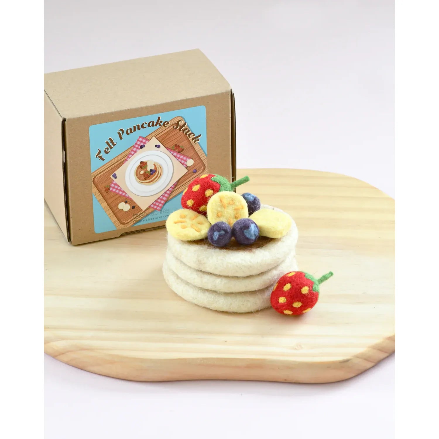 Felt Food Play Set - Pancake Stack – Cherry Tree Lane Toys