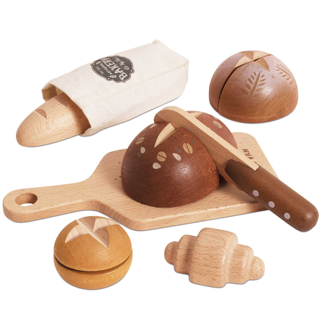 Wooden Artisan Bread Set – Cherry Tree Lane Toys