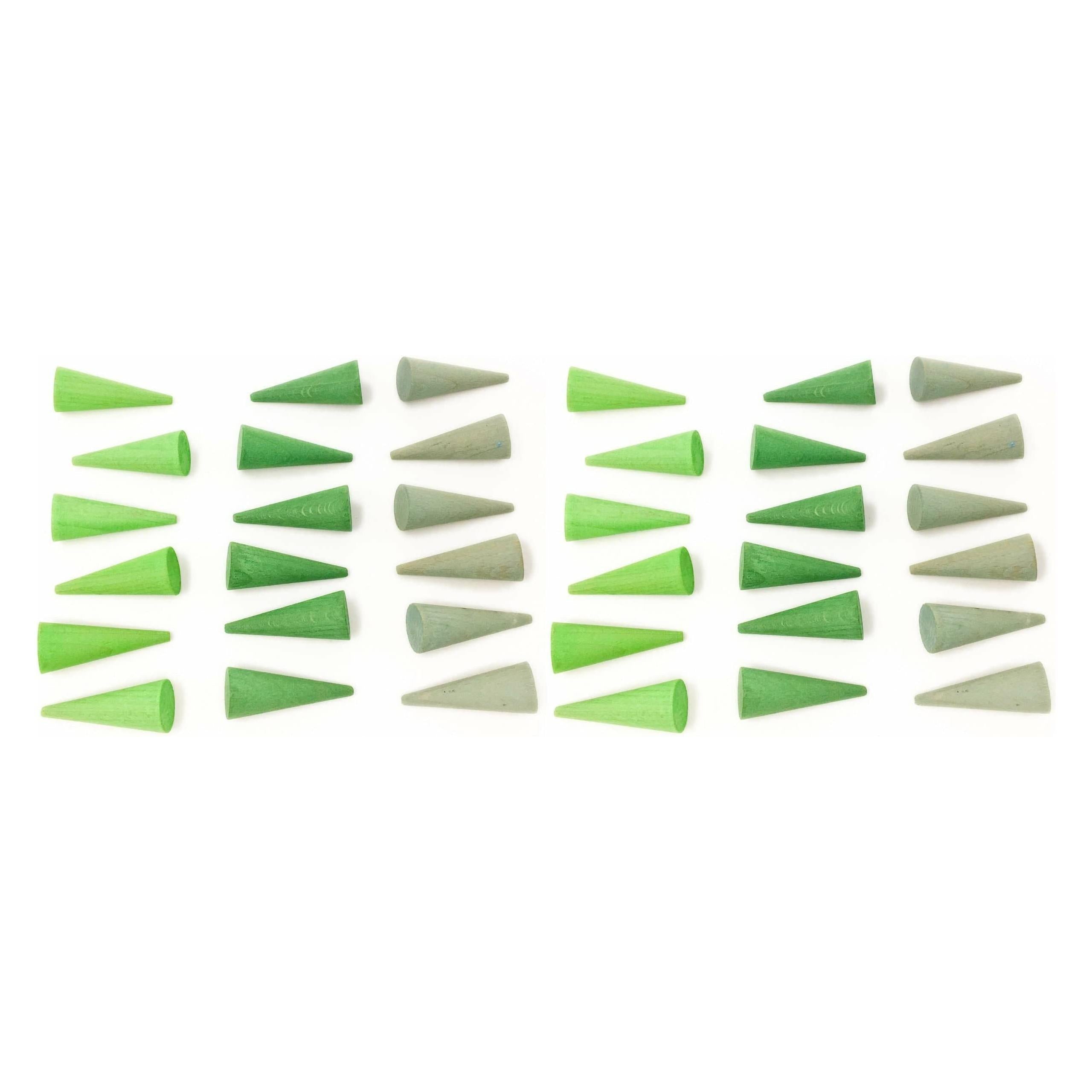 Wood Mandala Green Cones – Cherry Tree Lane Toys